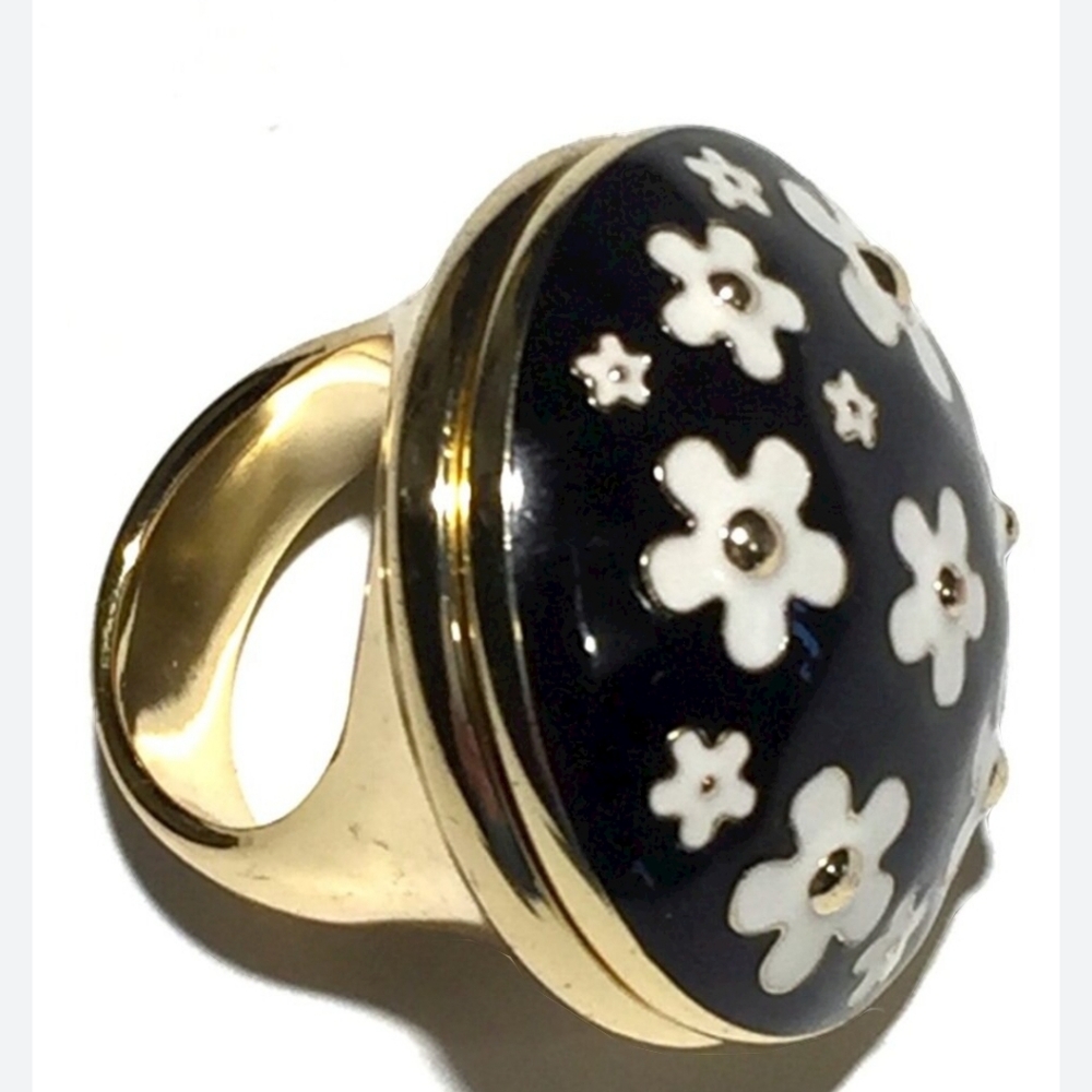 Vintage Marc Jacobs Daisy Solid Perfume Ring - Gem